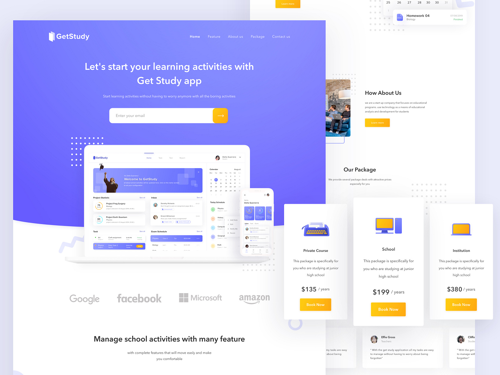 Getstudy Task Management by grahacaesara ☘️ for Pixelz on Dribbble