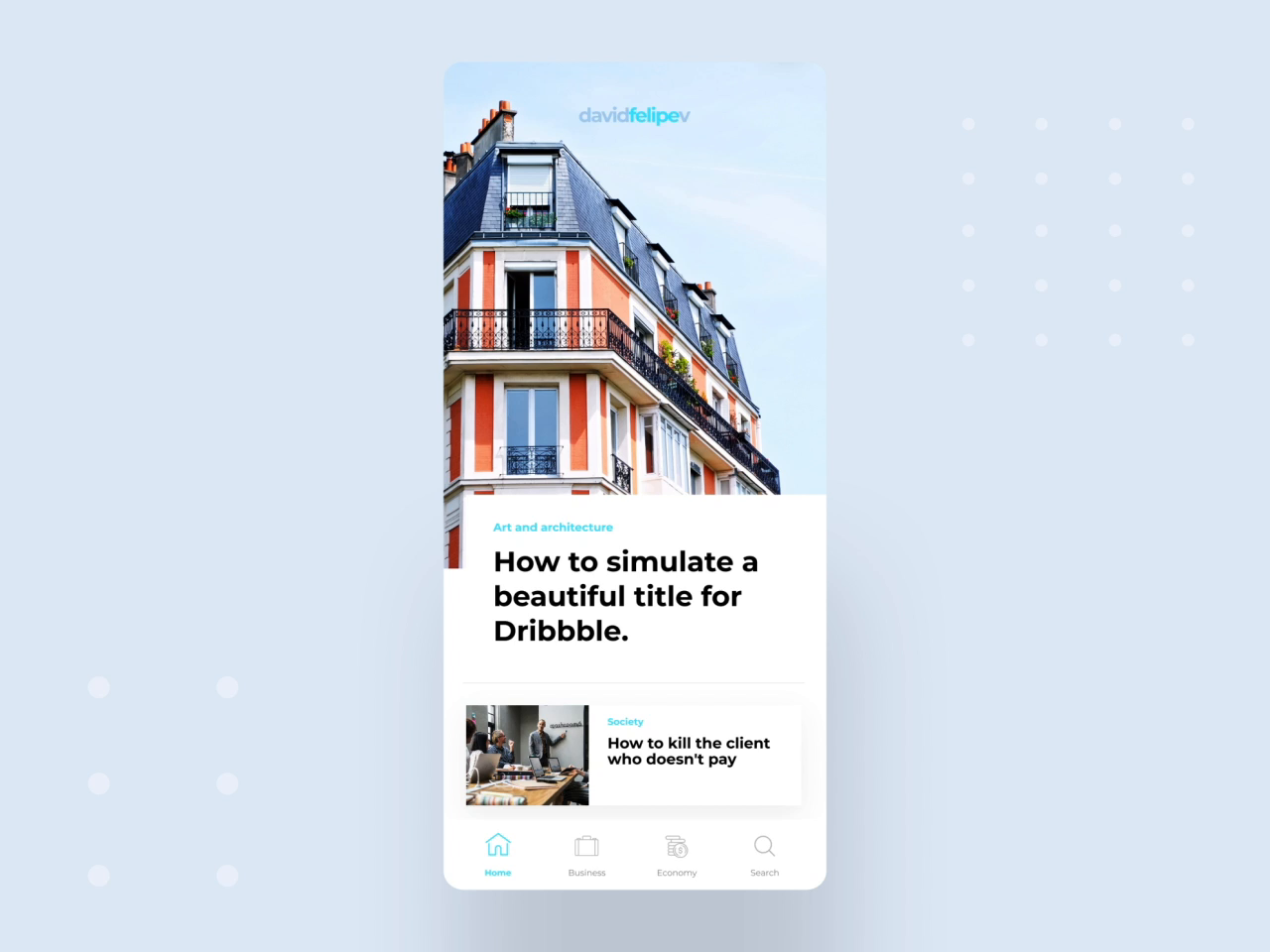 🗞Digital Newspaper by David Felipe V for Awsmd on Dribbble