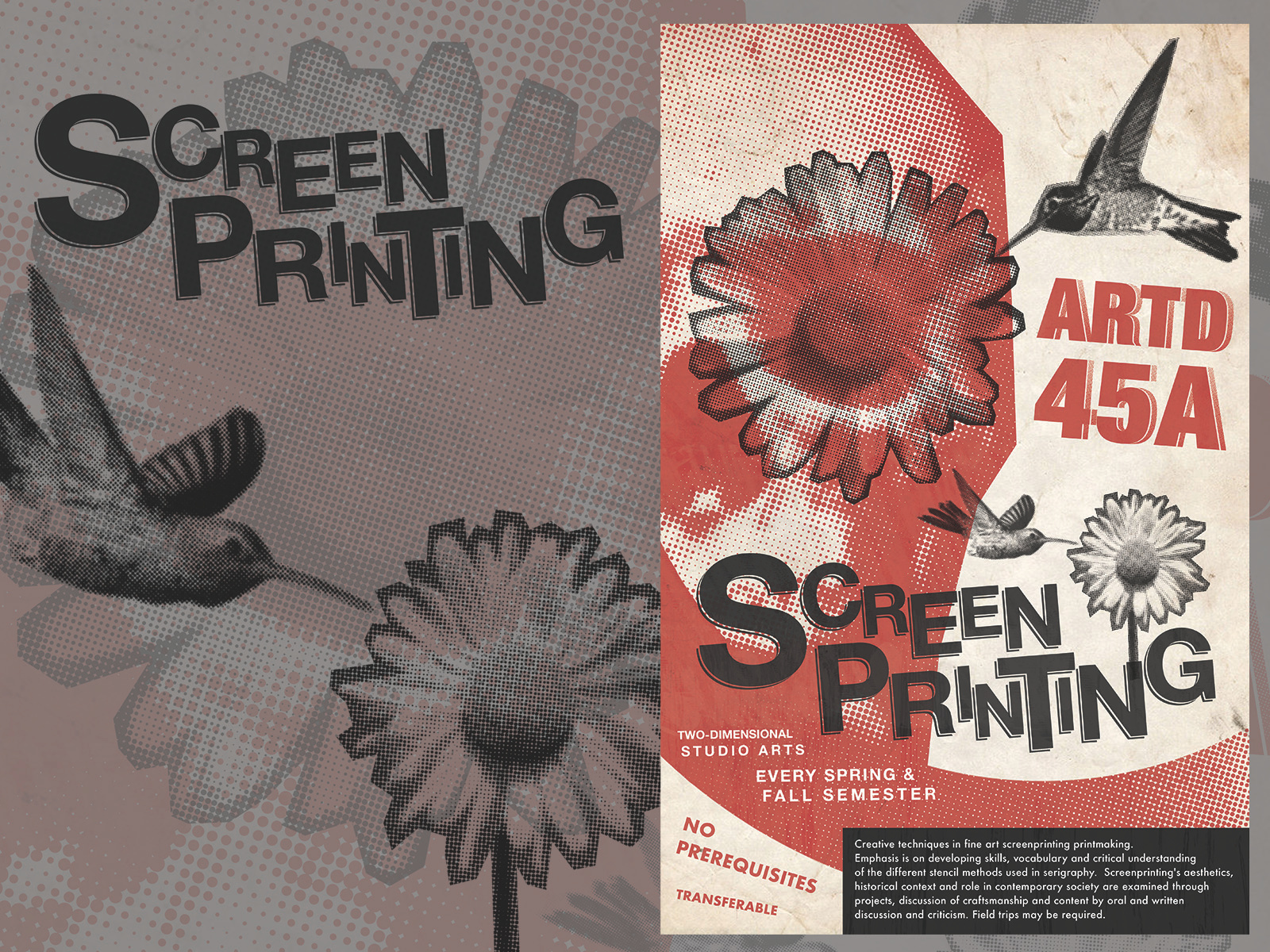 Screen Printing Class Ad by William Gillum on Dribbble