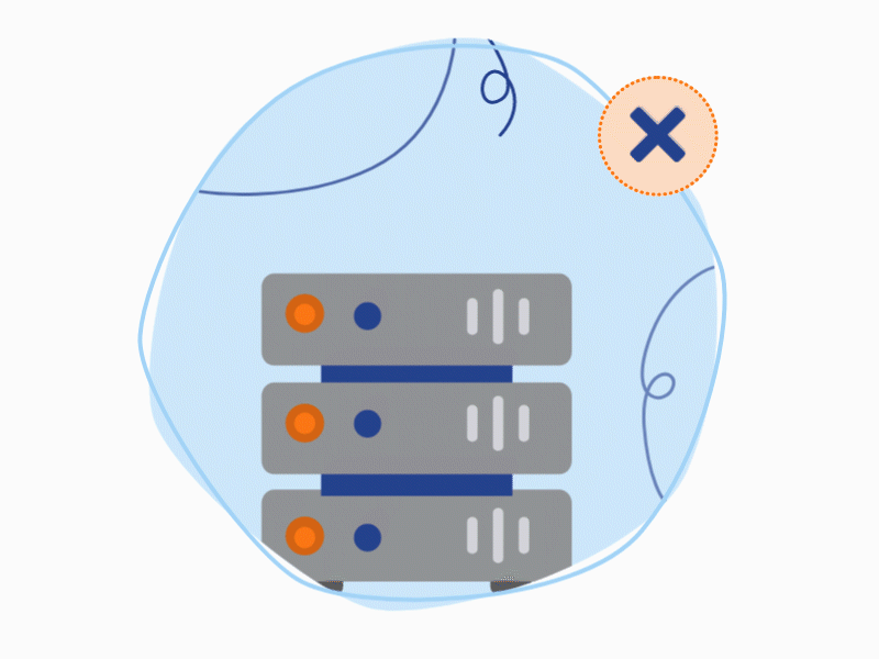 empty states "no connection to server" by Magie Kh on Dribbble