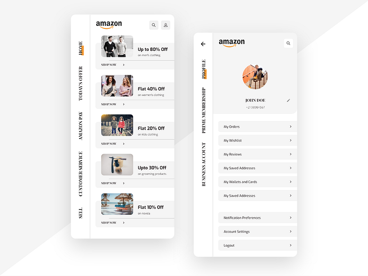Amazon Redesign Concept by Jatin Vats on Dribbble