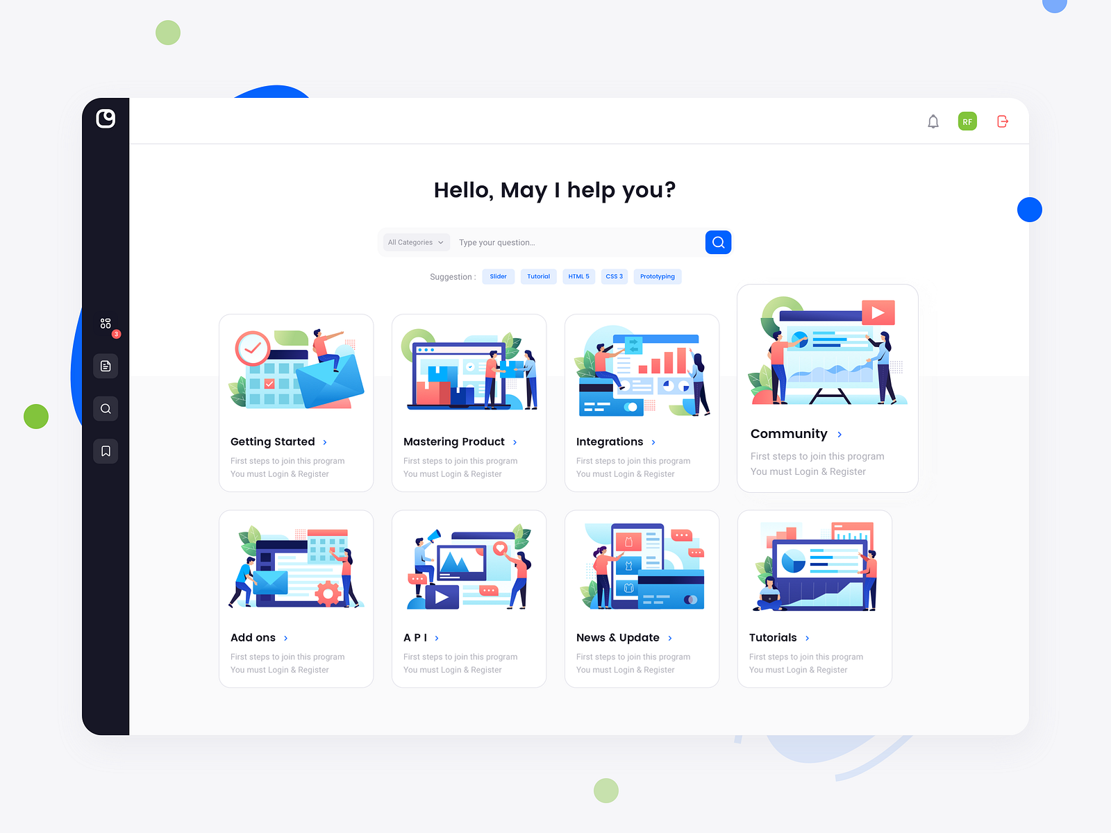 Knowledge Base Admin by Ibnu Mas'ud for Designspace on Dribbble