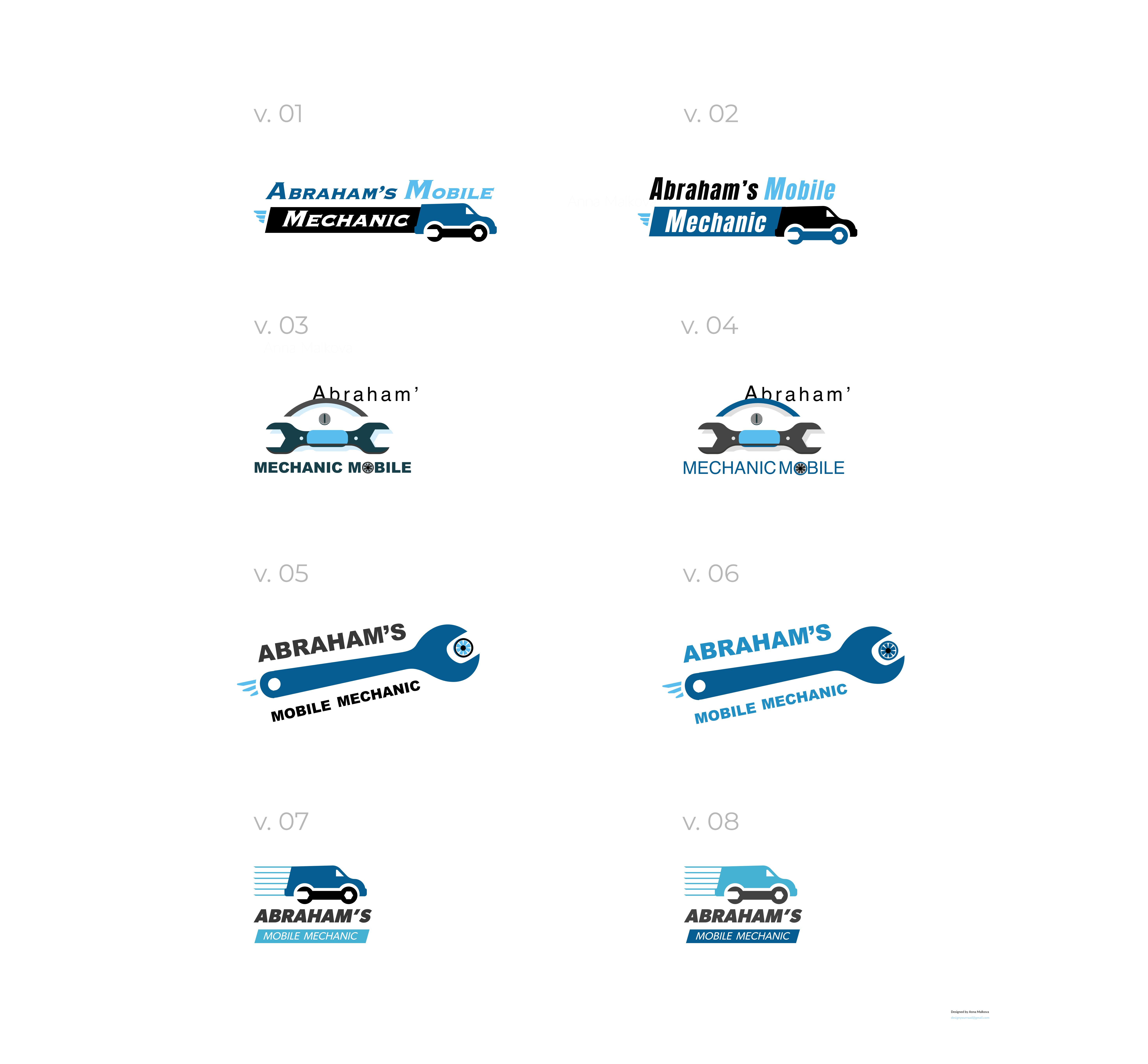 18 Abraham Logo for Dribble by Анна Малкова on Dribbble