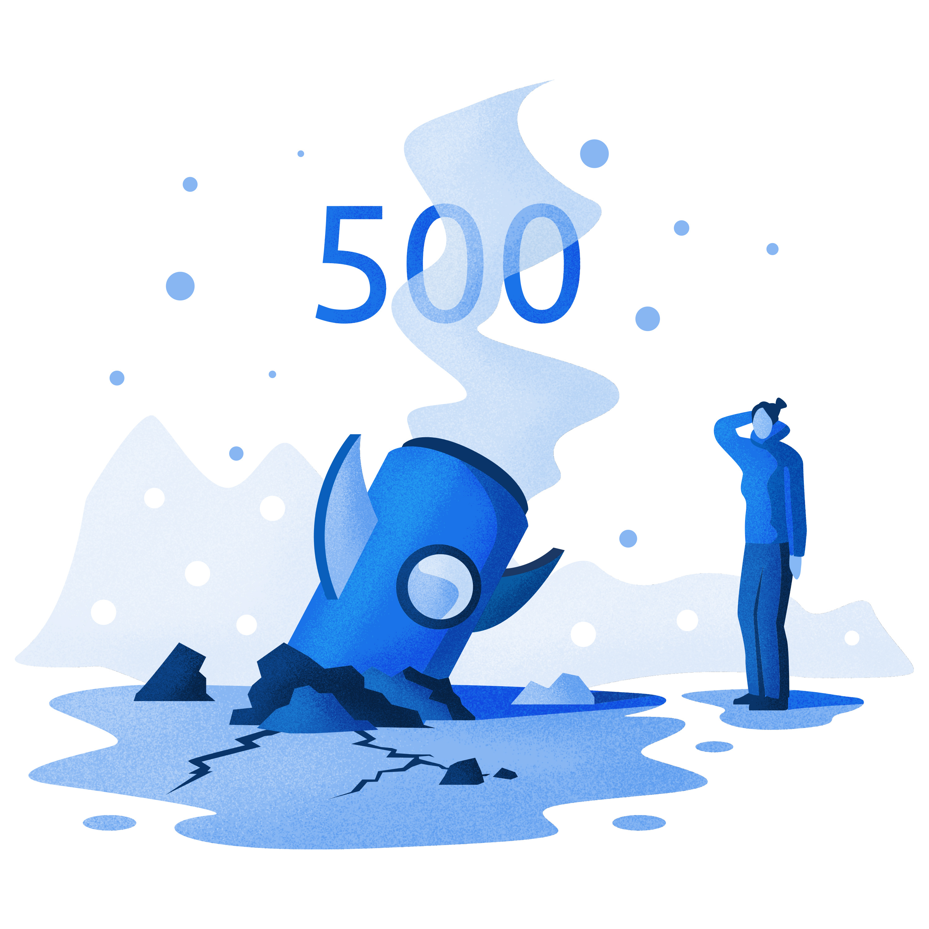 500 'Error Page' Illustration by Jeroen Krul on Dribbble