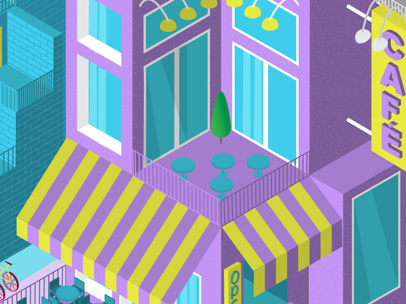 Isometric Buildings & Storefronts by 🍄 on Dribbble