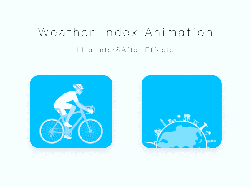 weather index animation by yayayang on Dribbble
