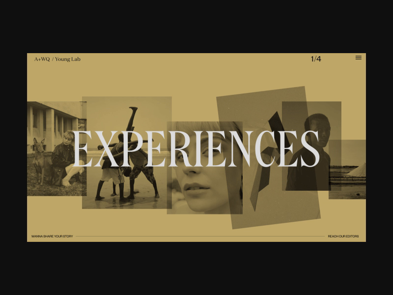 A+WQ / Young Lab Slider Animation by Zhenya Rynzhuk for Synchronized on ...