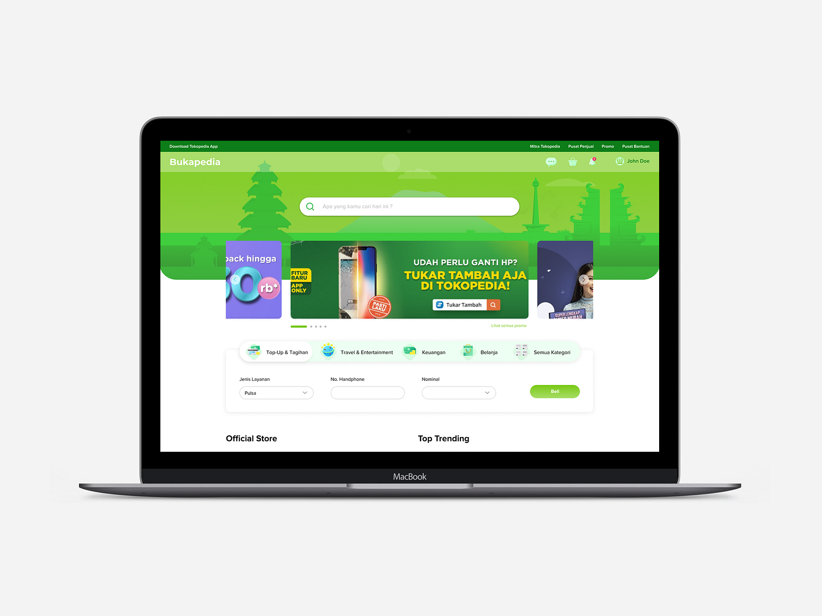 Marketplace Website Design by Saepudin Dede on Dribbble