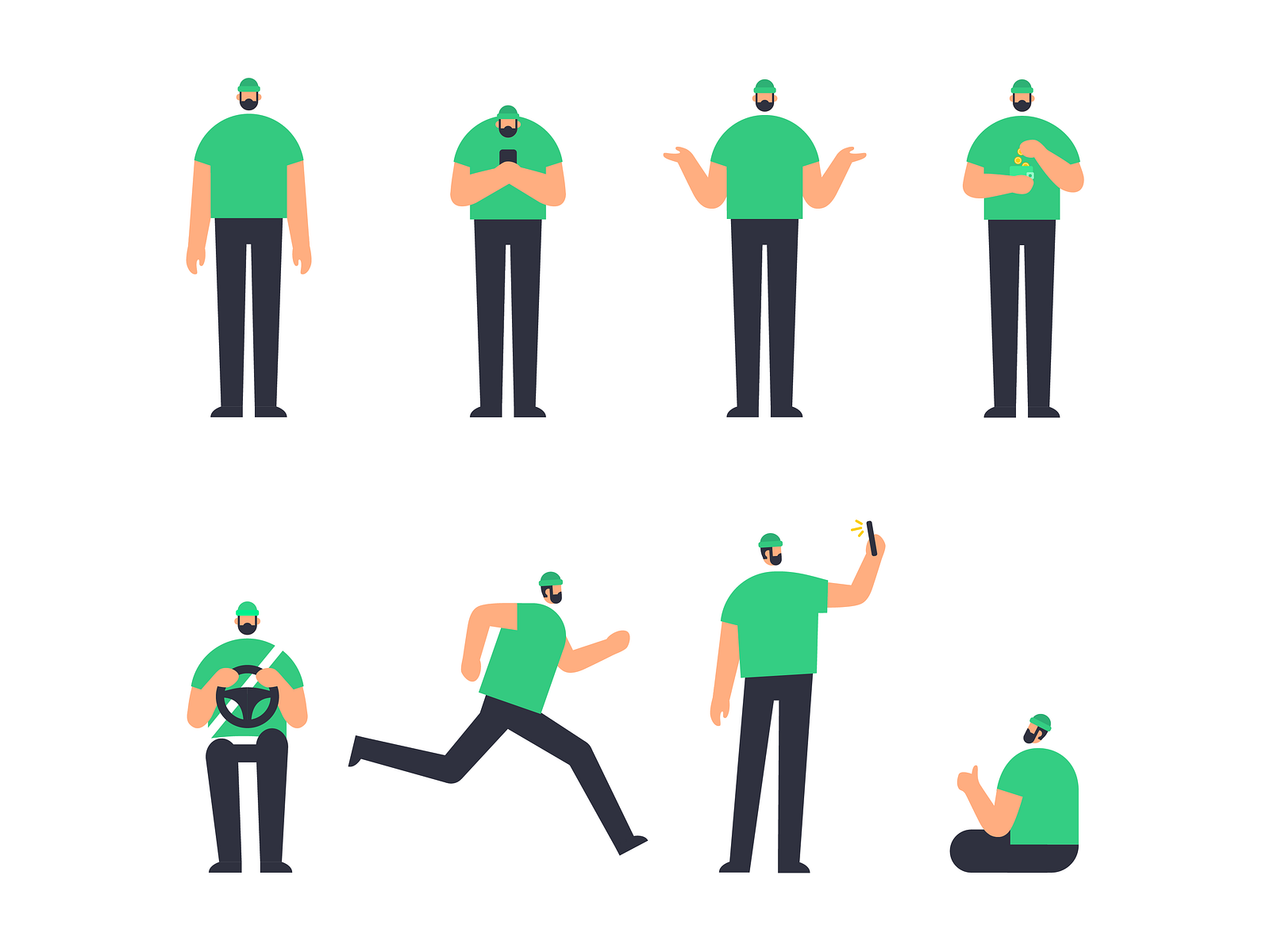Bolt character design by Dasha Horb for Bolt on Dribbble