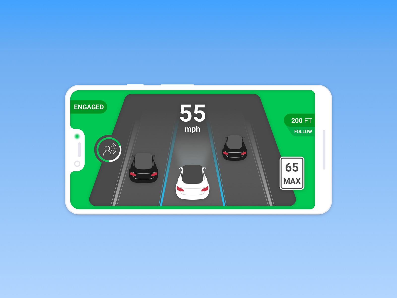 Driver assist heads-up display by Andrew Zeller on Dribbble