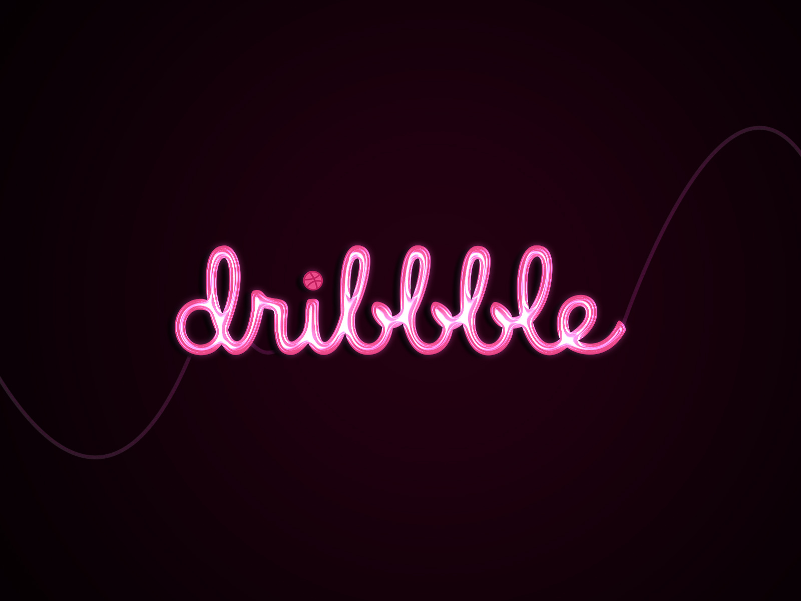 Neon Dribbble by Rizoanul on Dribbble