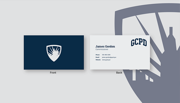 GCPD James Gordon Professional Business Card - Weekly Warm-Ups by Casey ...