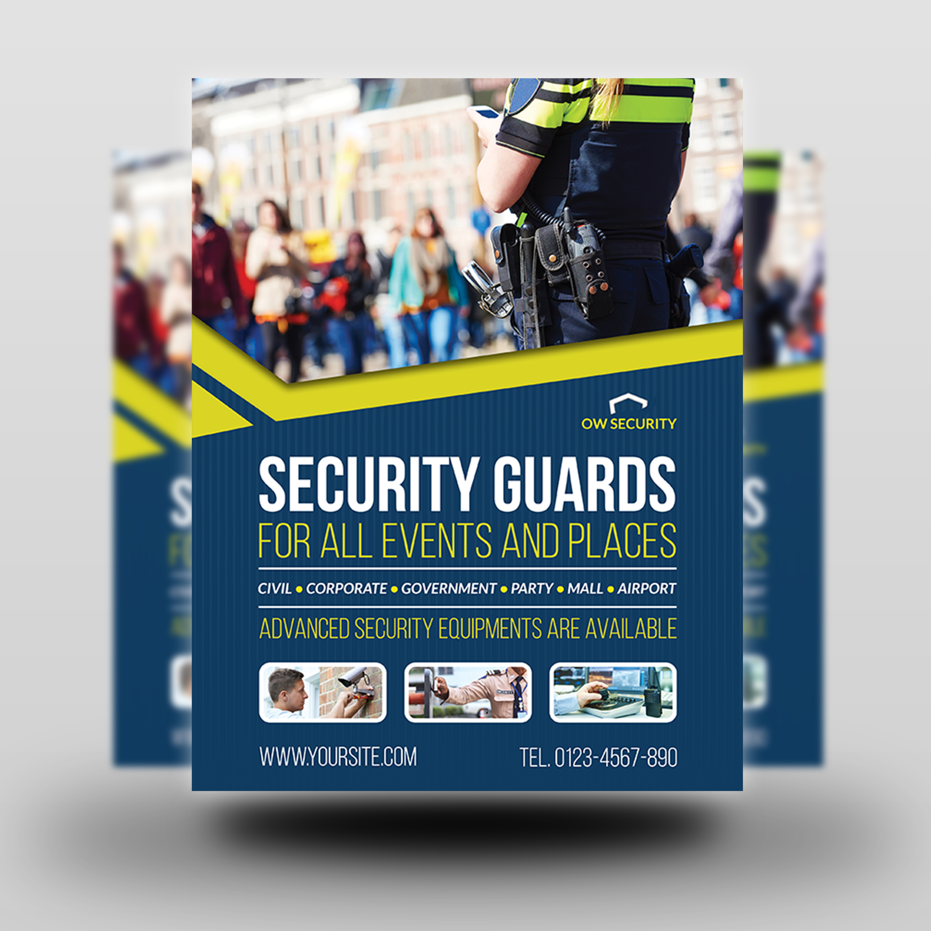 Security Guards Flyer Template by OWPictures on Dribbble