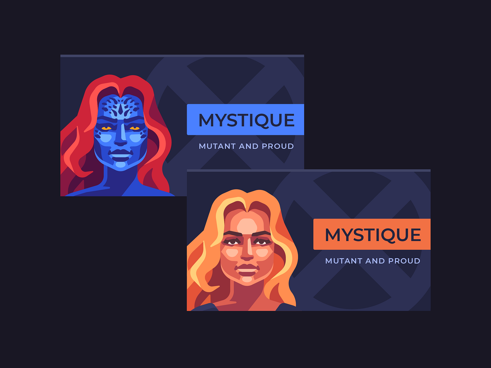 Mystique business card by Ivan Dubovik on Dribbble