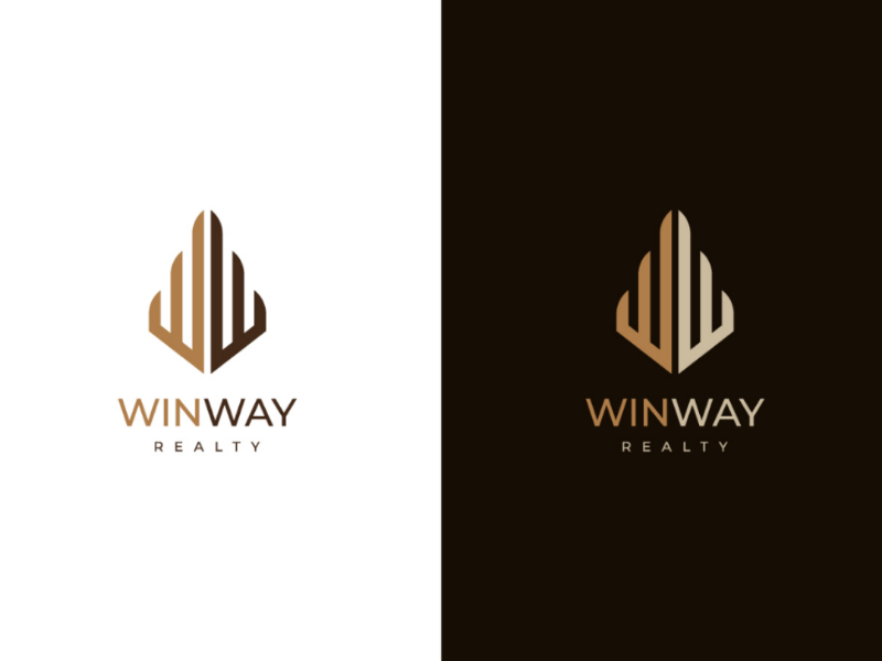 Win Way realty logo by Erlan Izimbergenov on Dribbble