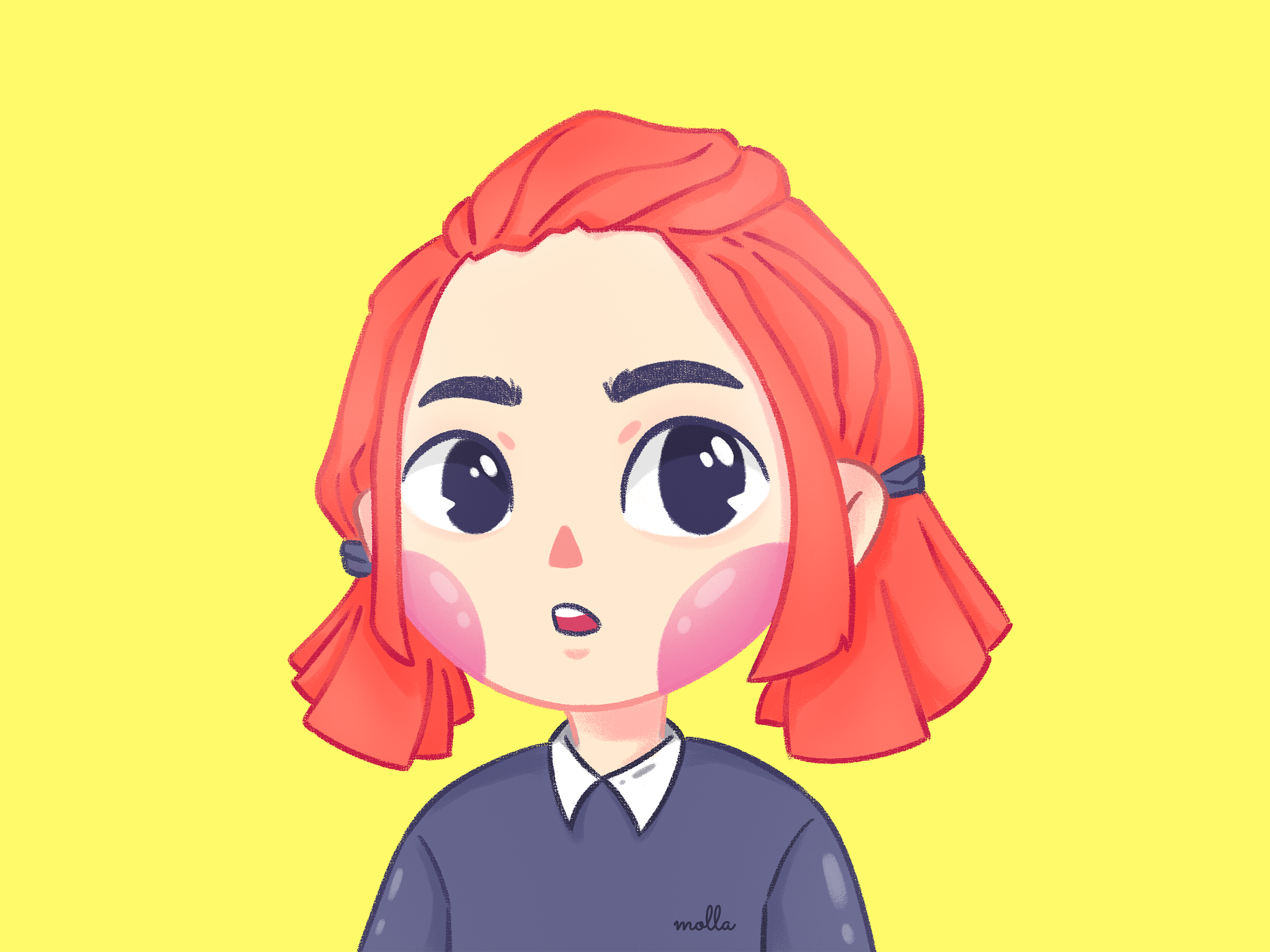 Orange Hair by Angga Indratama on Dribbble