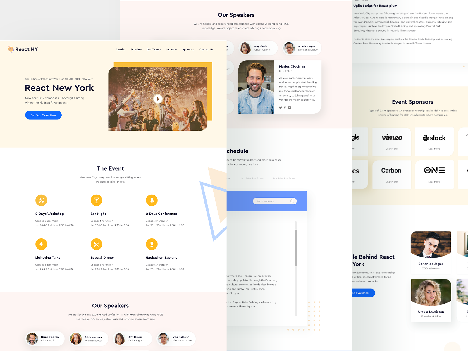 Event Landing Page by UIX Milon on Dribbble