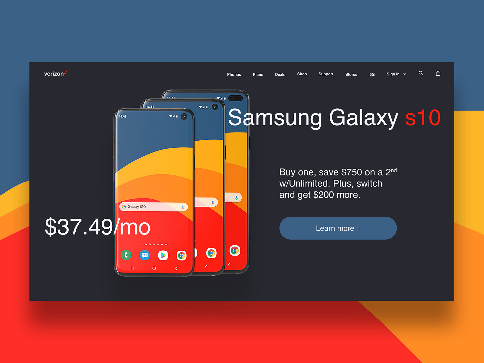 Verizon Splash by Cara Schmidt on Dribbble