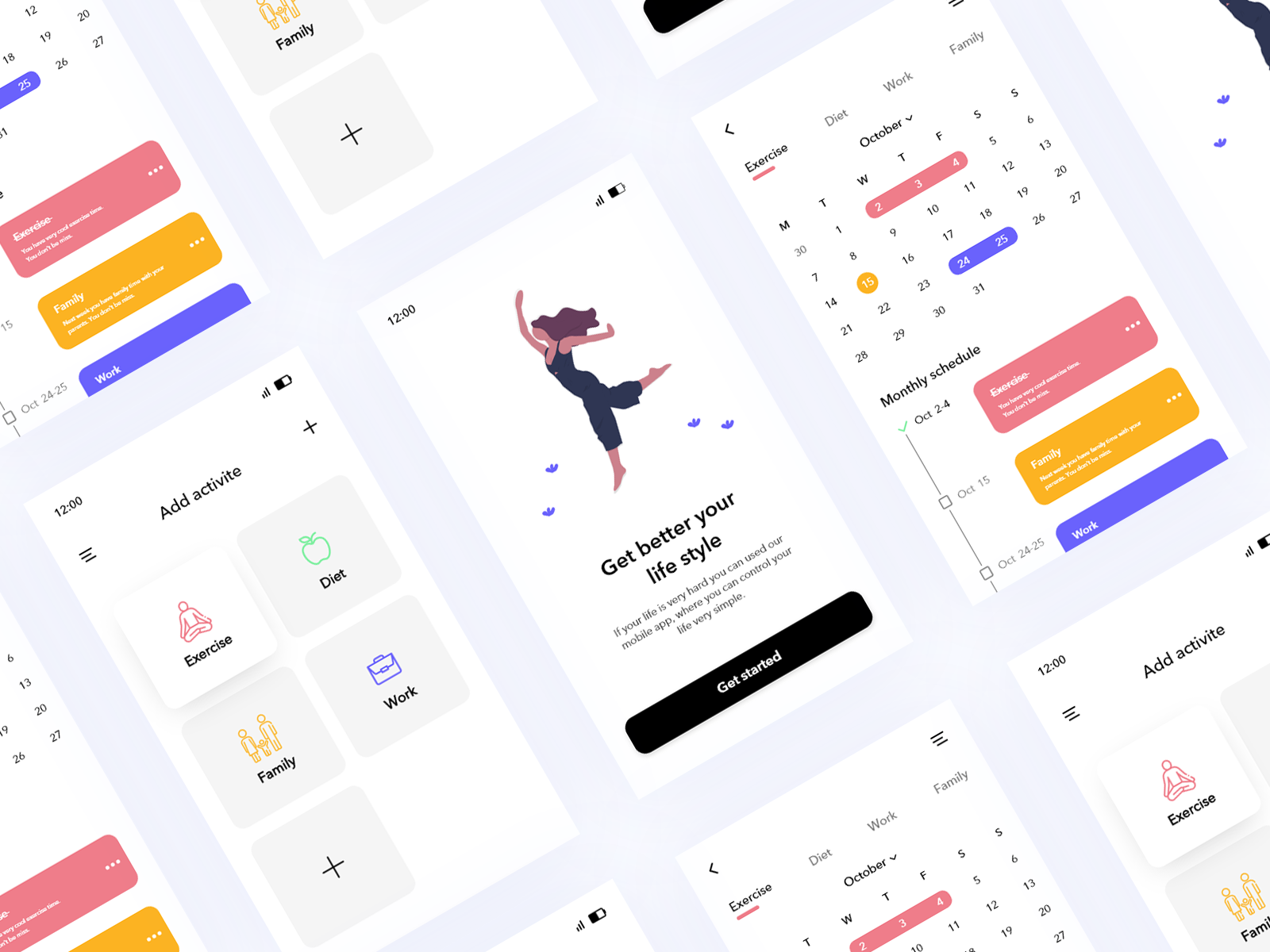 Activity Mobile UI by Tati Pircxalava on Dribbble