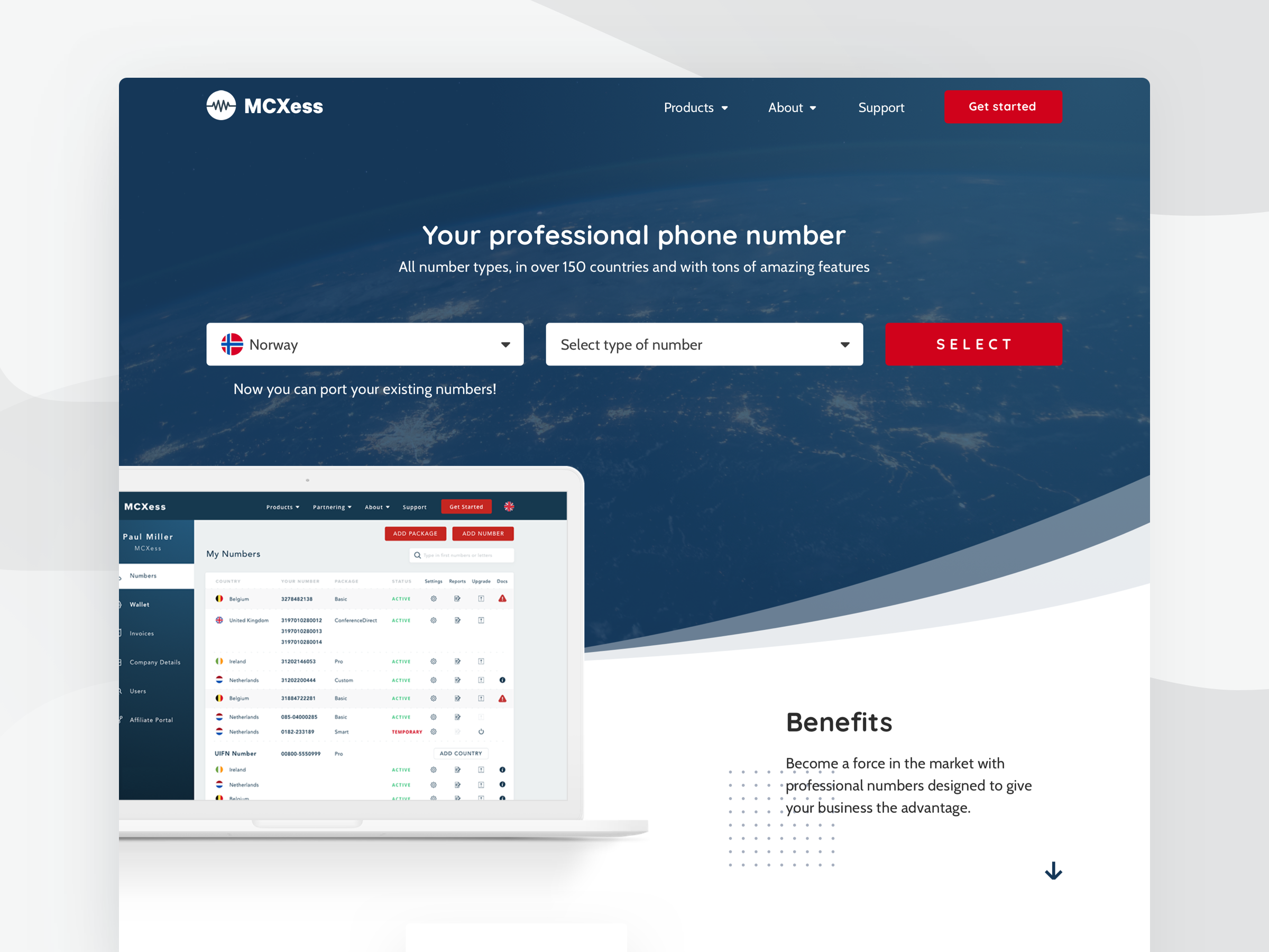 Homepage - Telecommunication company by Stefan Savić on Dribbble