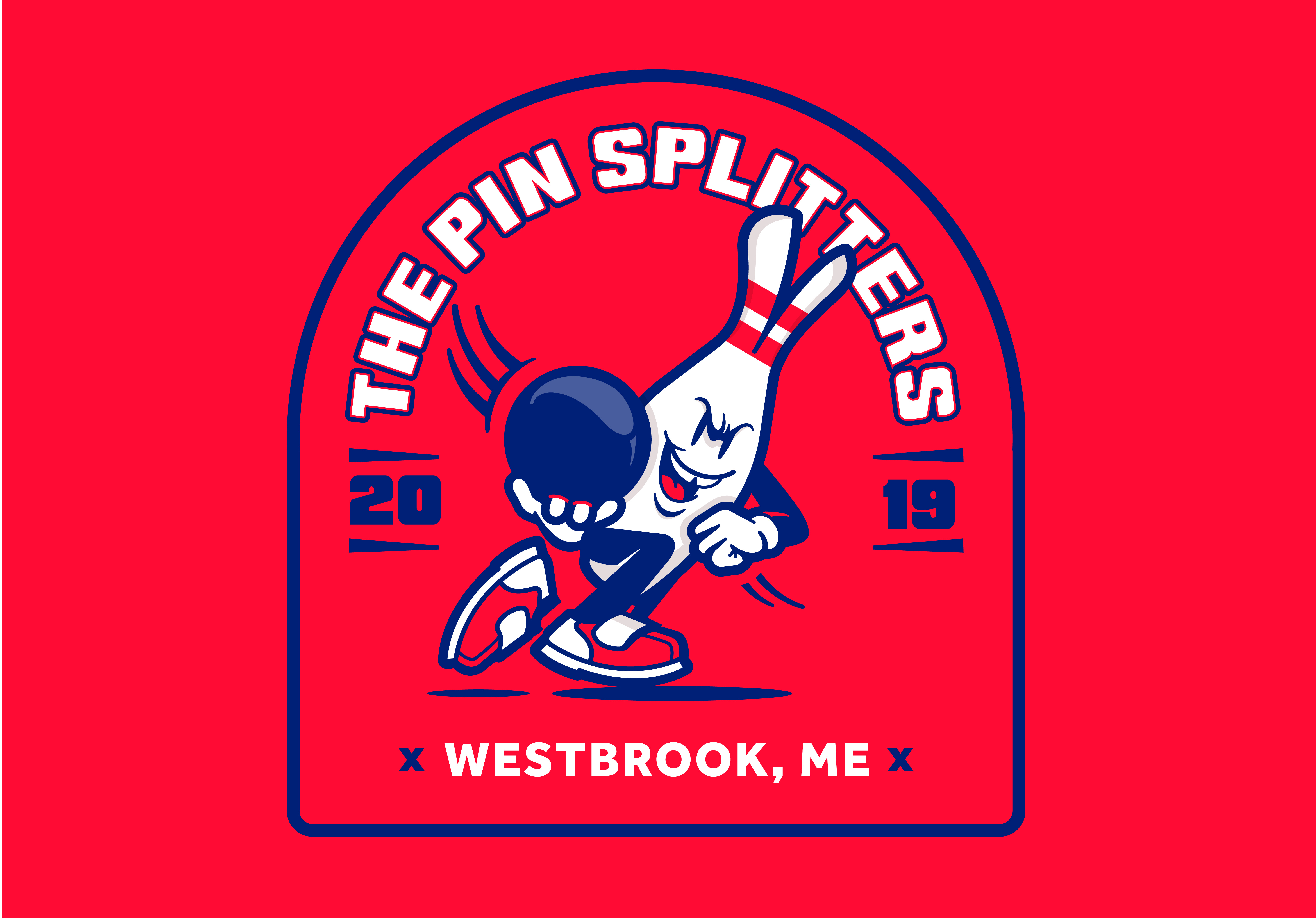 The Pin Splitters logo by Katie Spofford on Dribbble