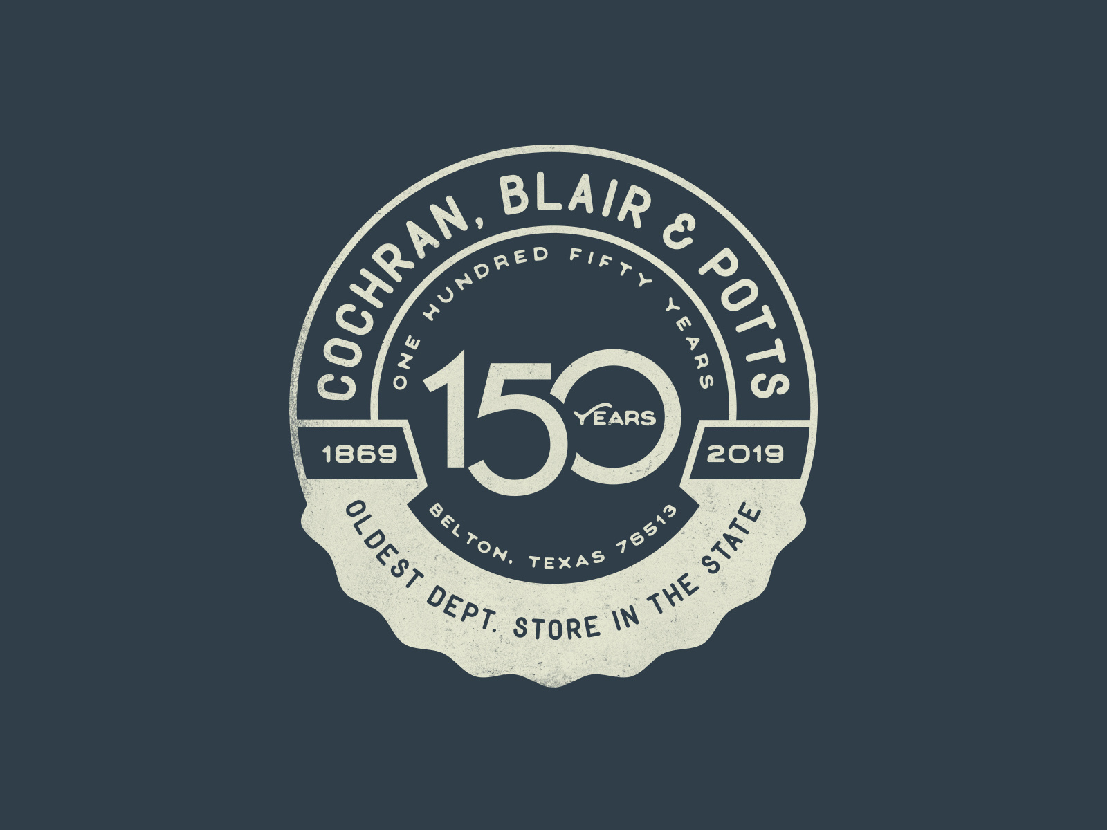 Cochran, Blair & Potts Anniversary Concept Mark by Zach Oldham on Dribbble