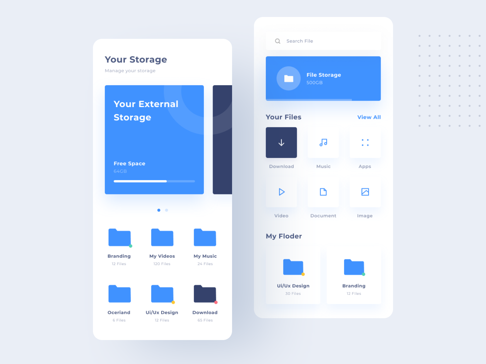 Ui File Explorer by Derlaxy on Dribbble