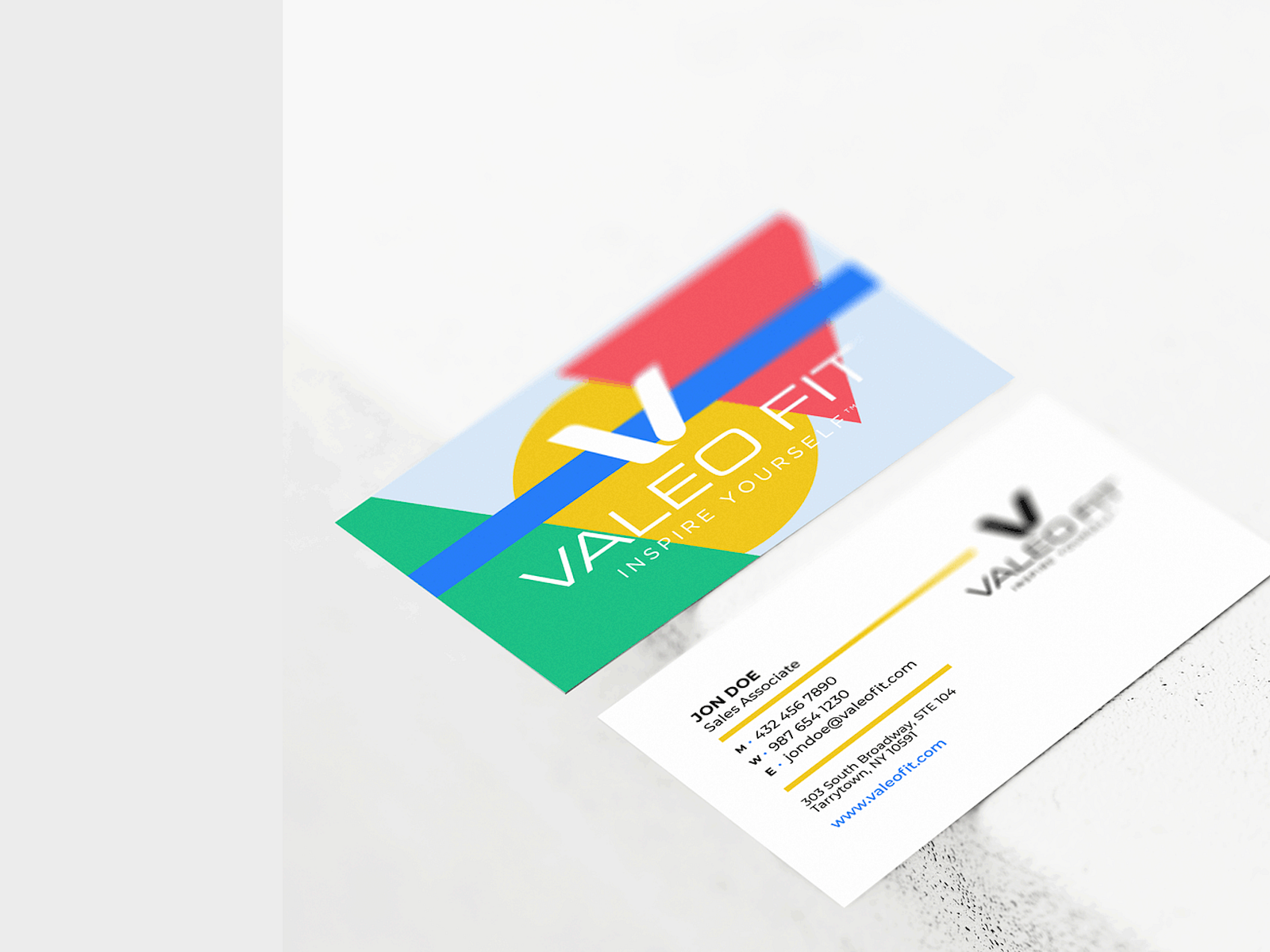 Valeo Fit // Business Cards by Dos Mundos Creative on Dribbble
