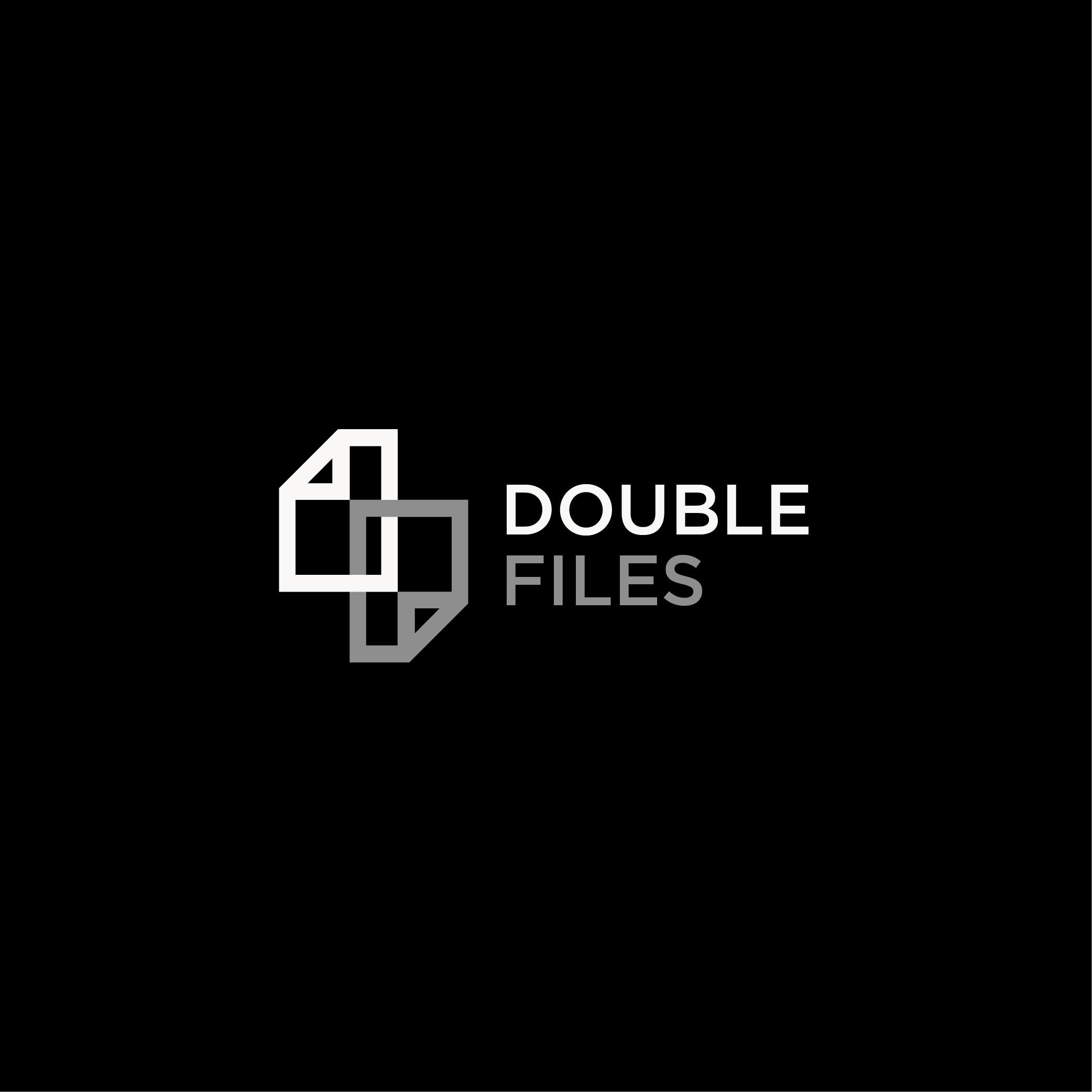 Double files logo design by Beniuto Design Studio on Dribbble