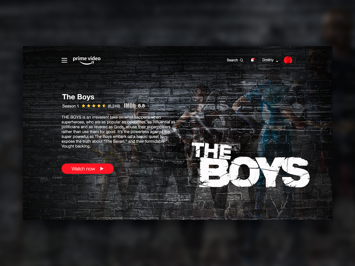 Prime video redesign concept by Dmytro Sharkov on Dribbble