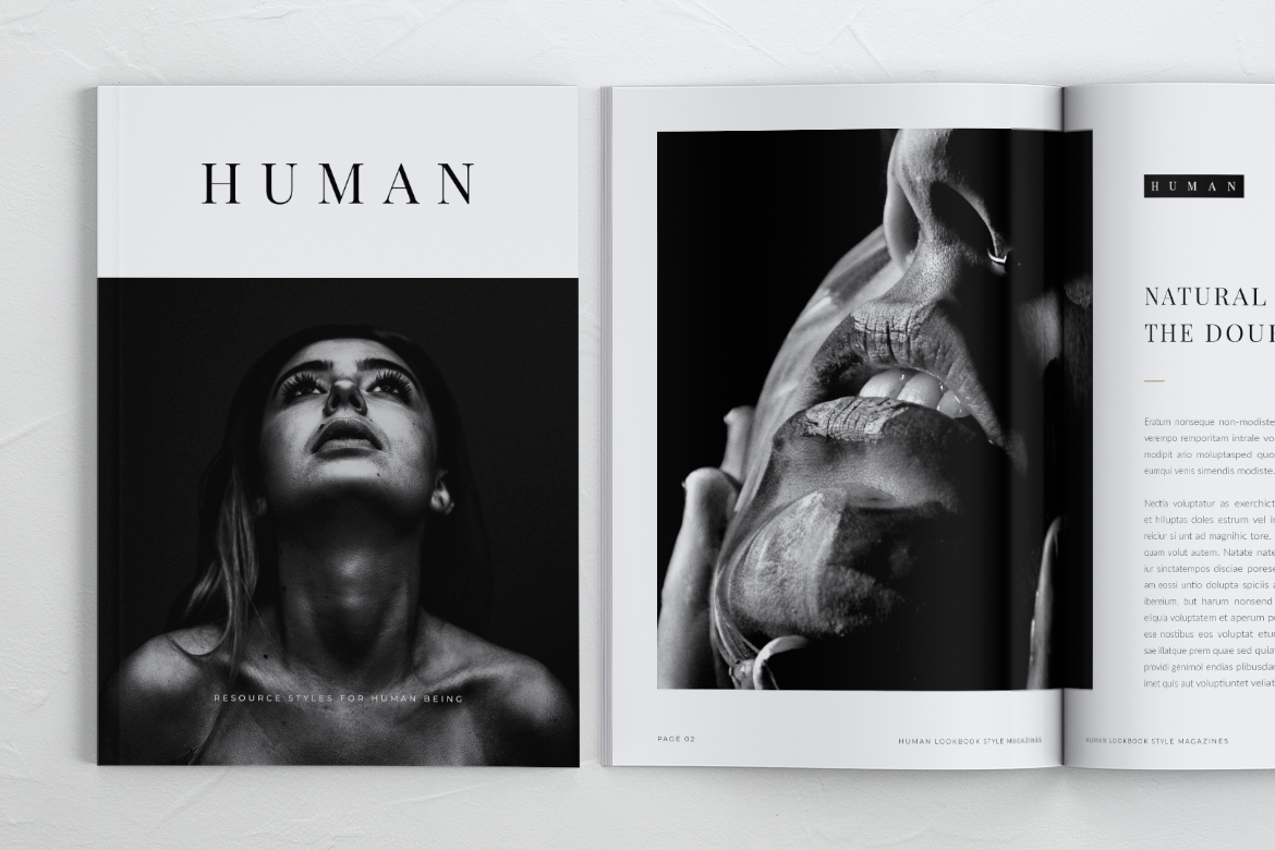 HUMAN Minimalist Lookbook Magazines by Toni Setiawan on Dribbble