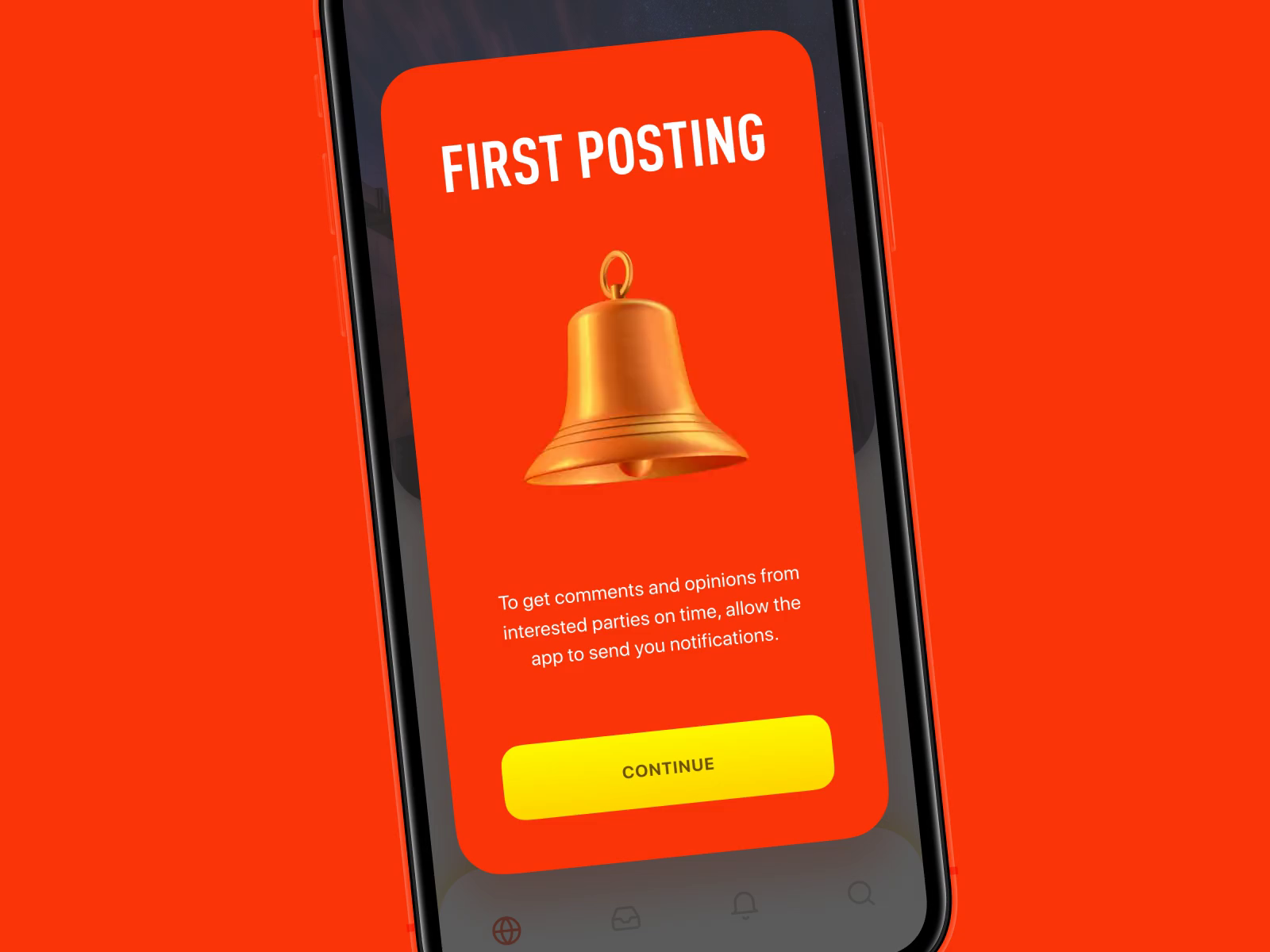 Notification Bell animation by Anton Drokov on Dribbble