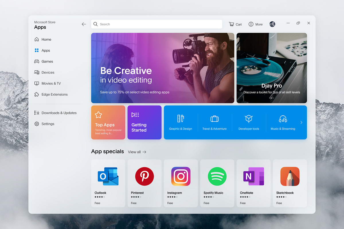 Microsoft Store Redesign by Majid Rangraz on Dribbble