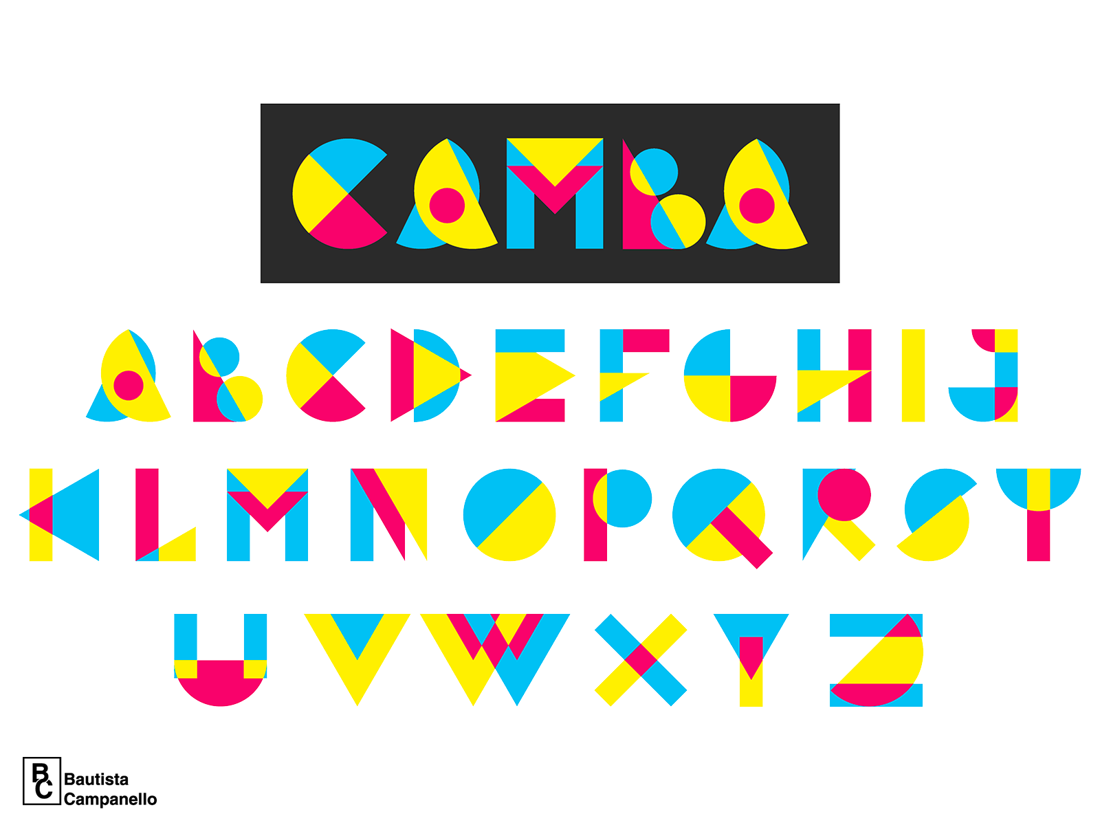 CAMBA alphabet by Bautista Campanello on Dribbble