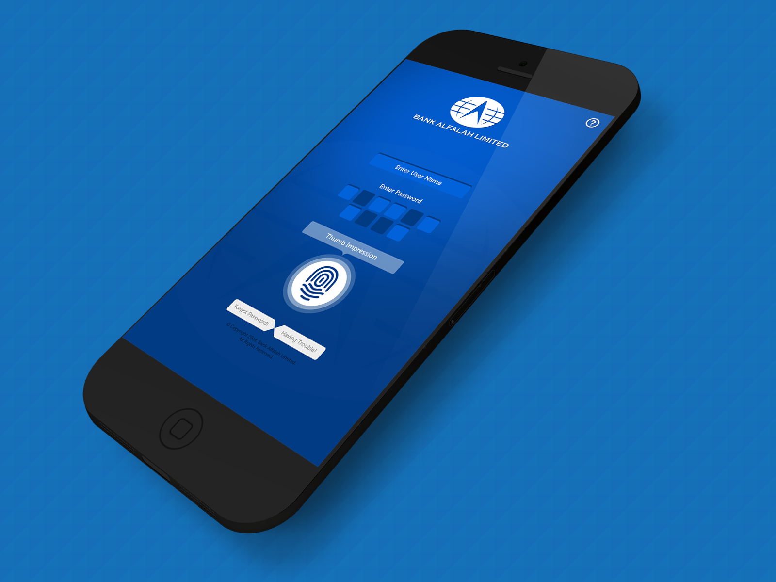 Bank App Login Screen Concept by Shoaib Ahmed on Dribbble
