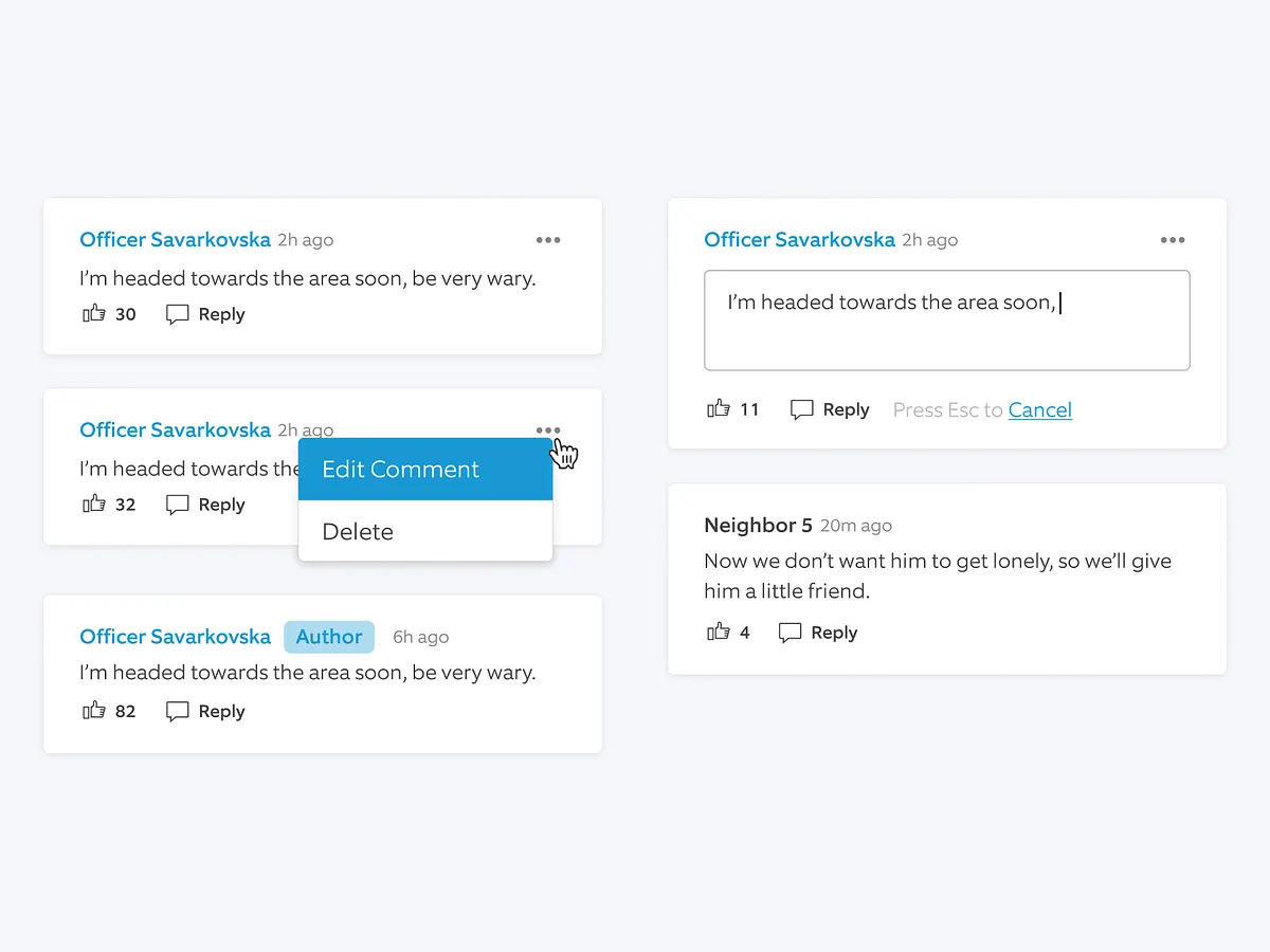 Comment UI designs, themes, templates and downloadable graphic elements ...
