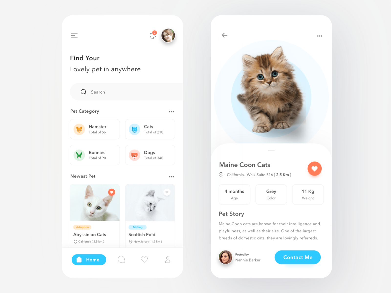 Pet Sharing App by Sulton handaya for Pixelz on Dribbble