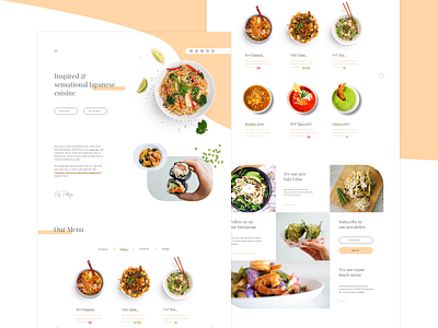 Asian Restaurant UI concept. by Hashim Choudhry on Dribbble