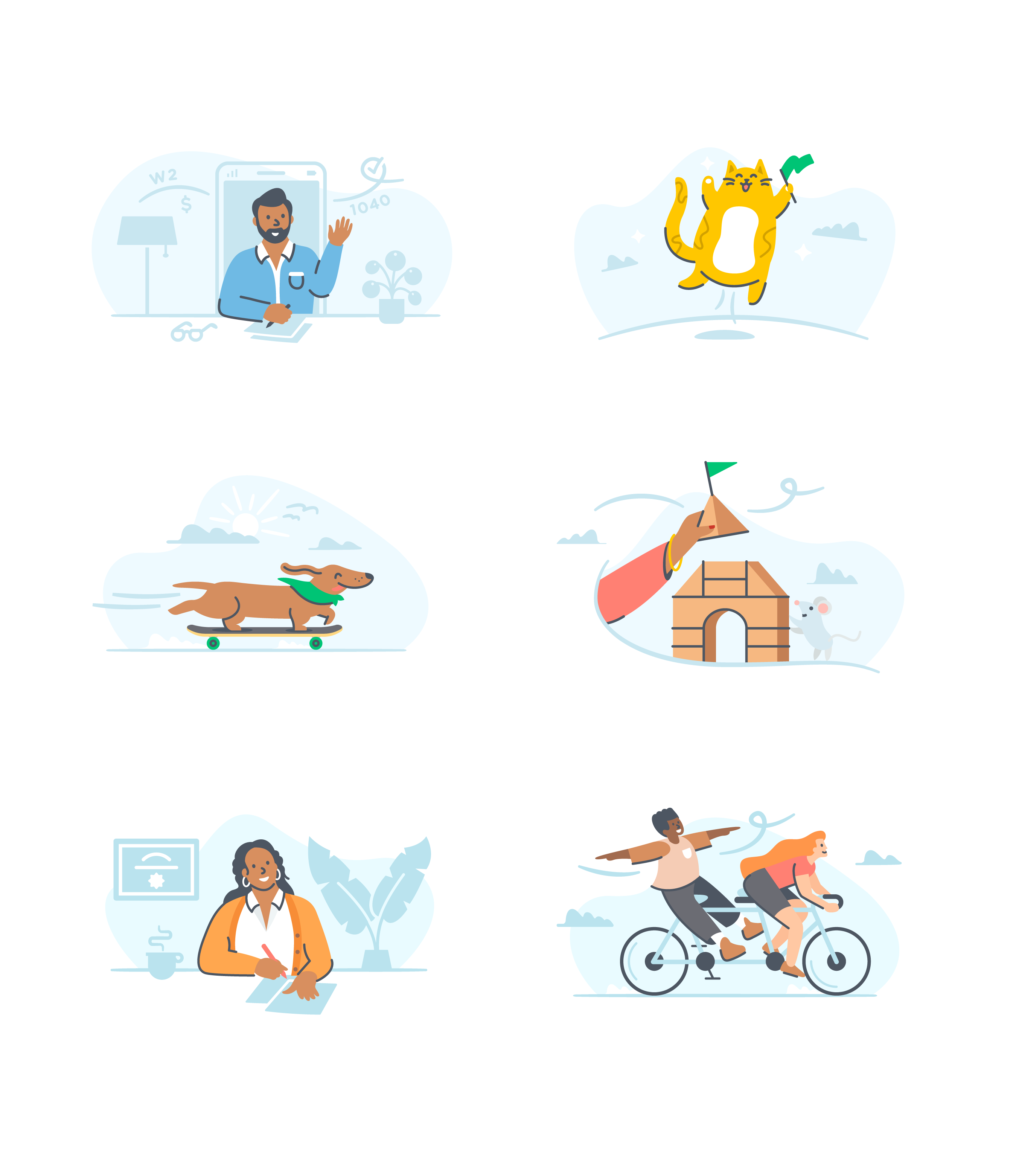 TurboTax Icon + Illustration Tiered System by Zach Roszczewski on Dribbble