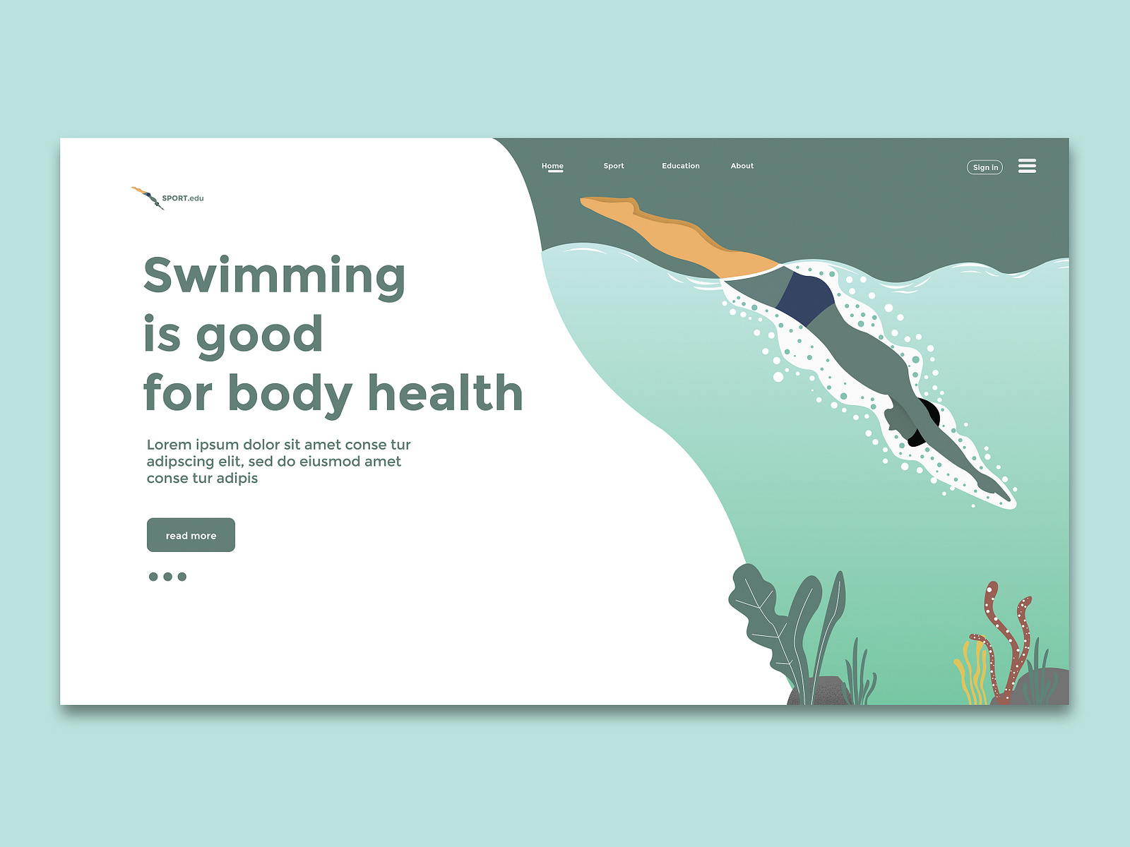 Landing Page 1 by Wanda Saputra on Dribbble