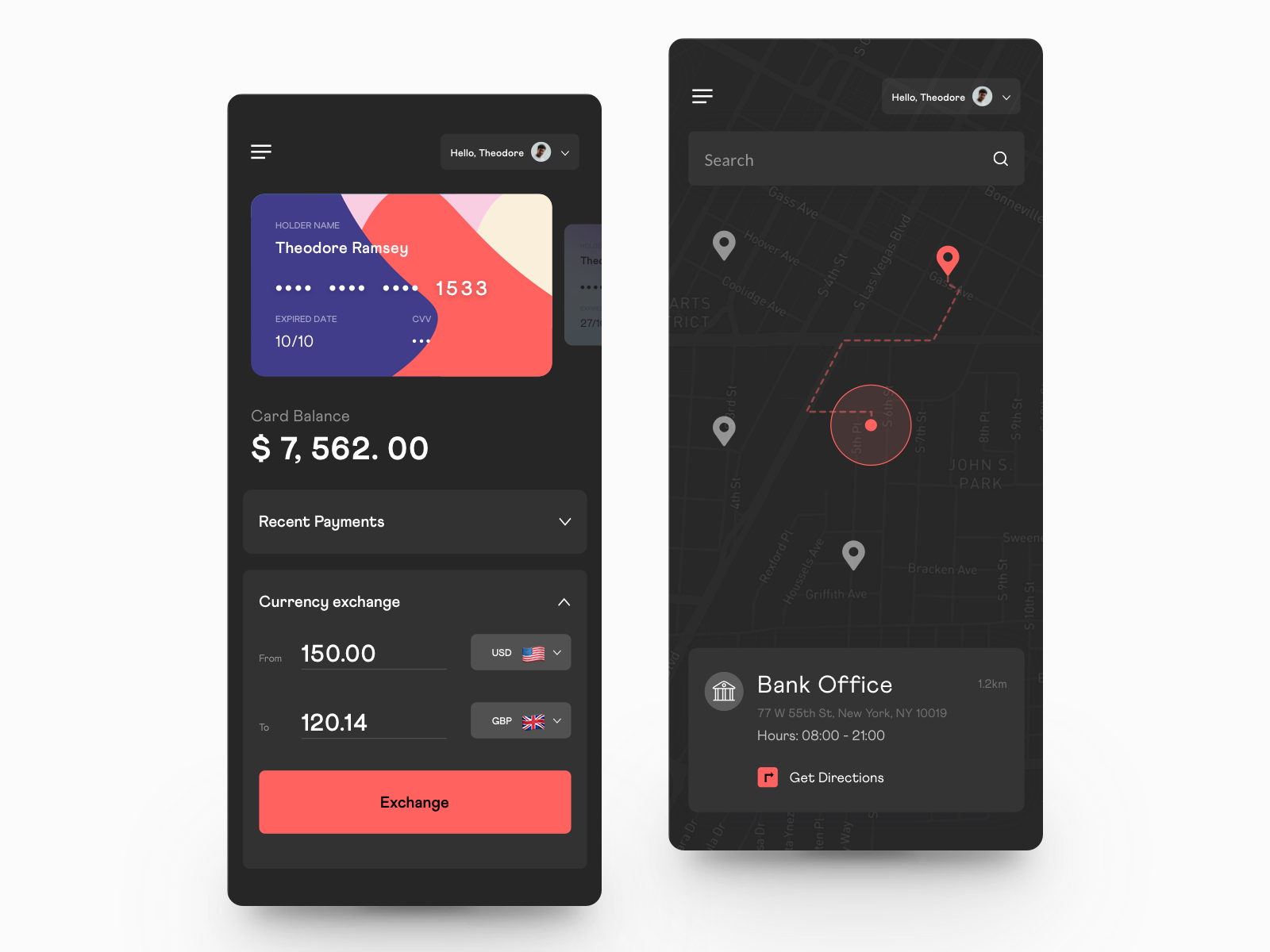Online Banking App by Ann Ne on Dribbble