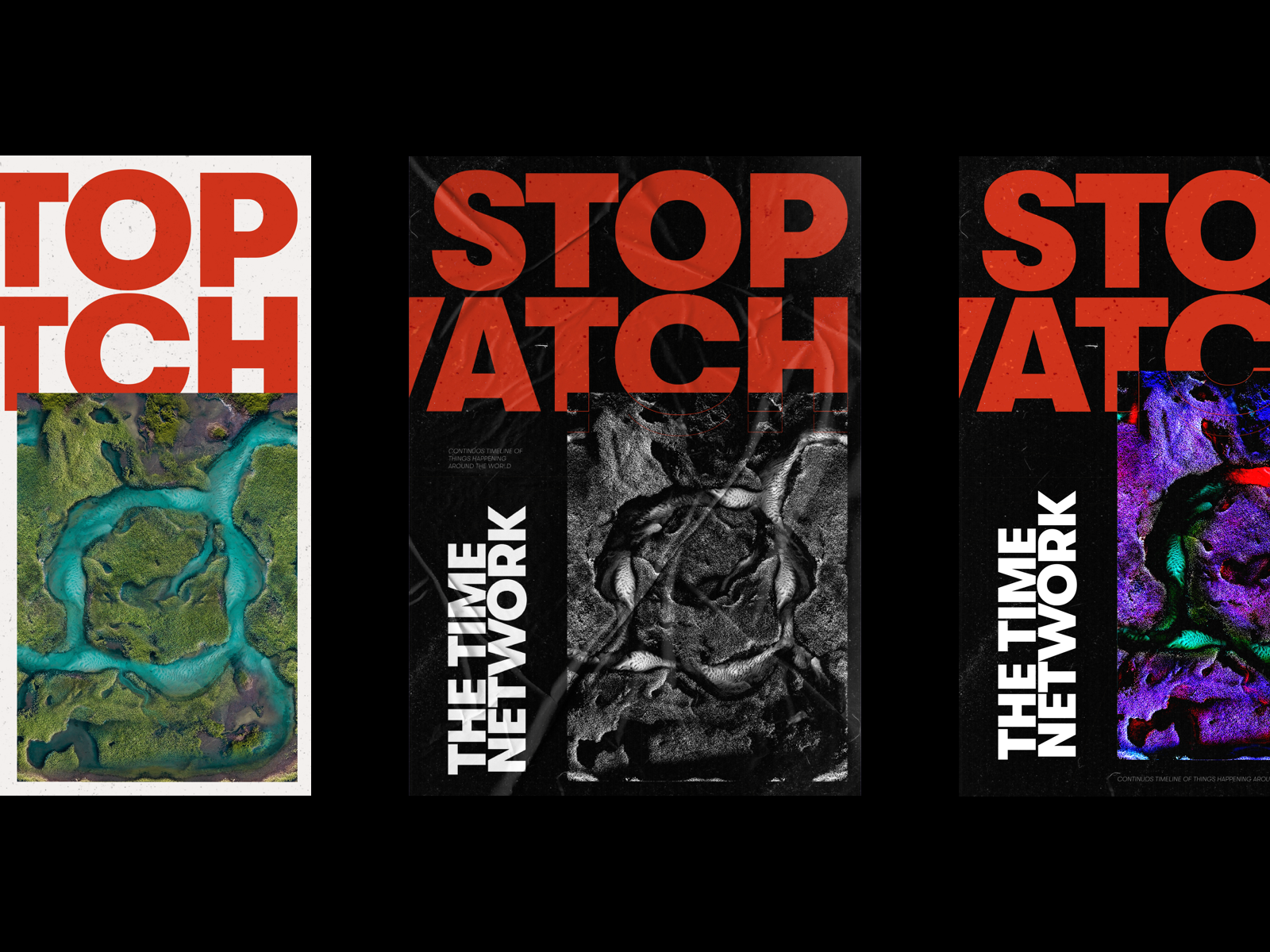 Stopwatch - Poster Explorations by Nikola Uzunov ☛ on Dribbble