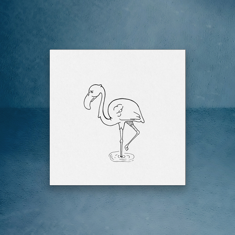 Sad Flamingo Illustration by Shane Stone on Dribbble