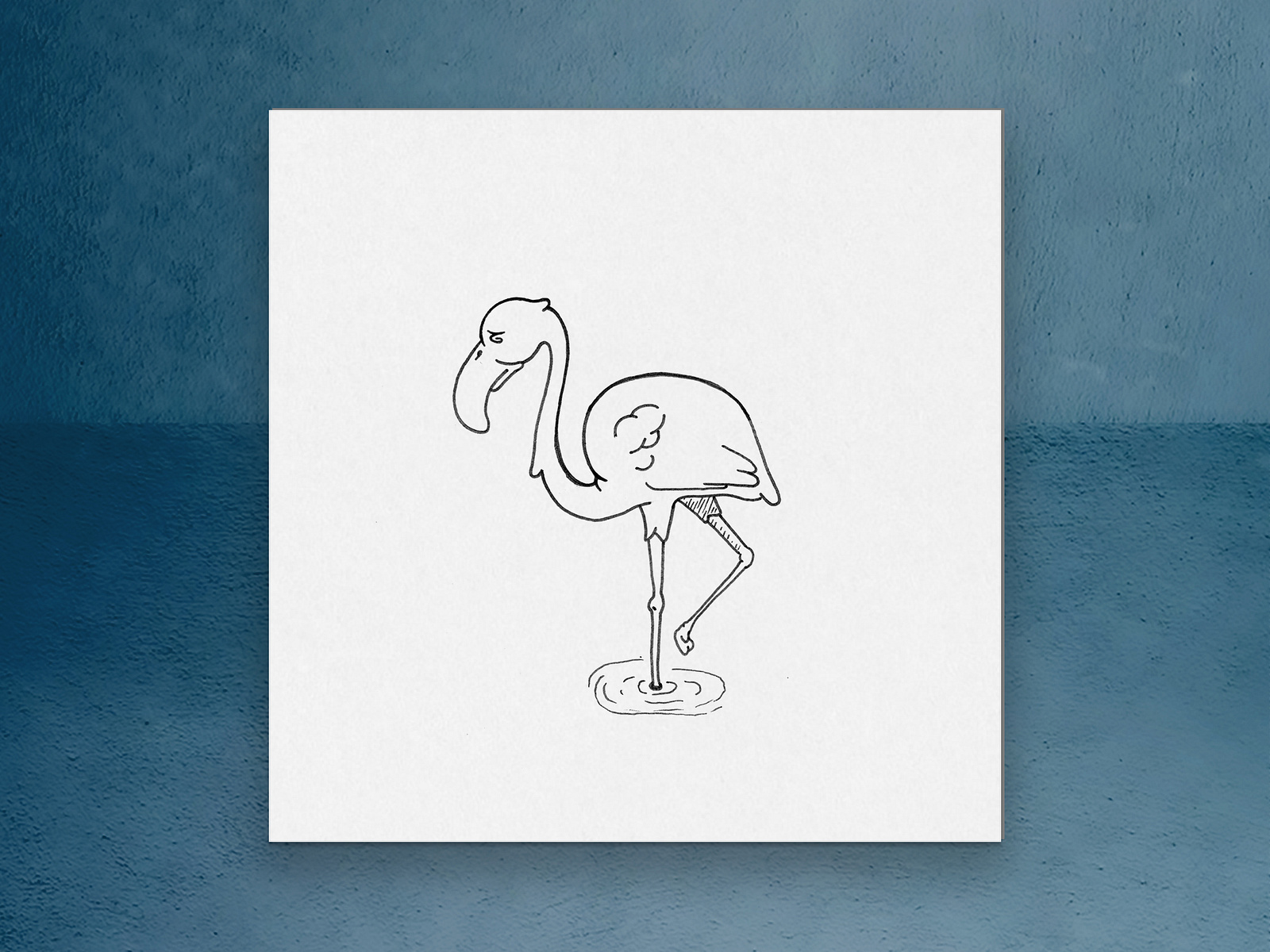 Sad Flamingo Illustration by Shane Stone on Dribbble
