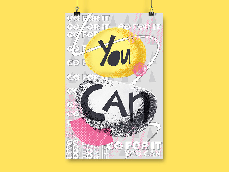 Motivation poster by Tanya Denysenko on Dribbble