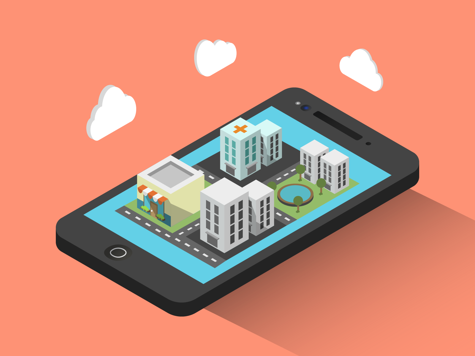 Mobile world by Infostarters on Dribbble