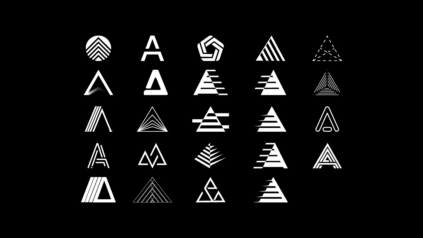 A Icon logo concepts by Manu Cordoba on Dribbble