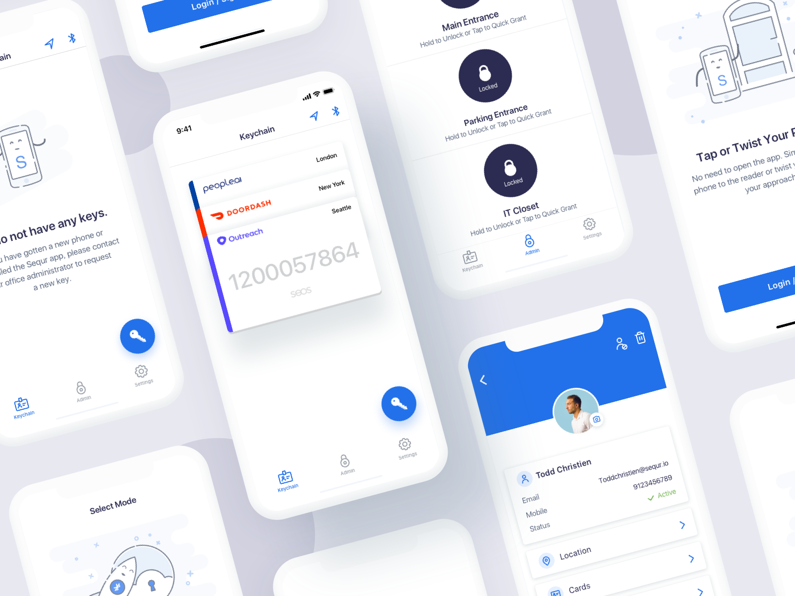 Genea app - ios -access control system by Iftikhar for Inara Studio on ...