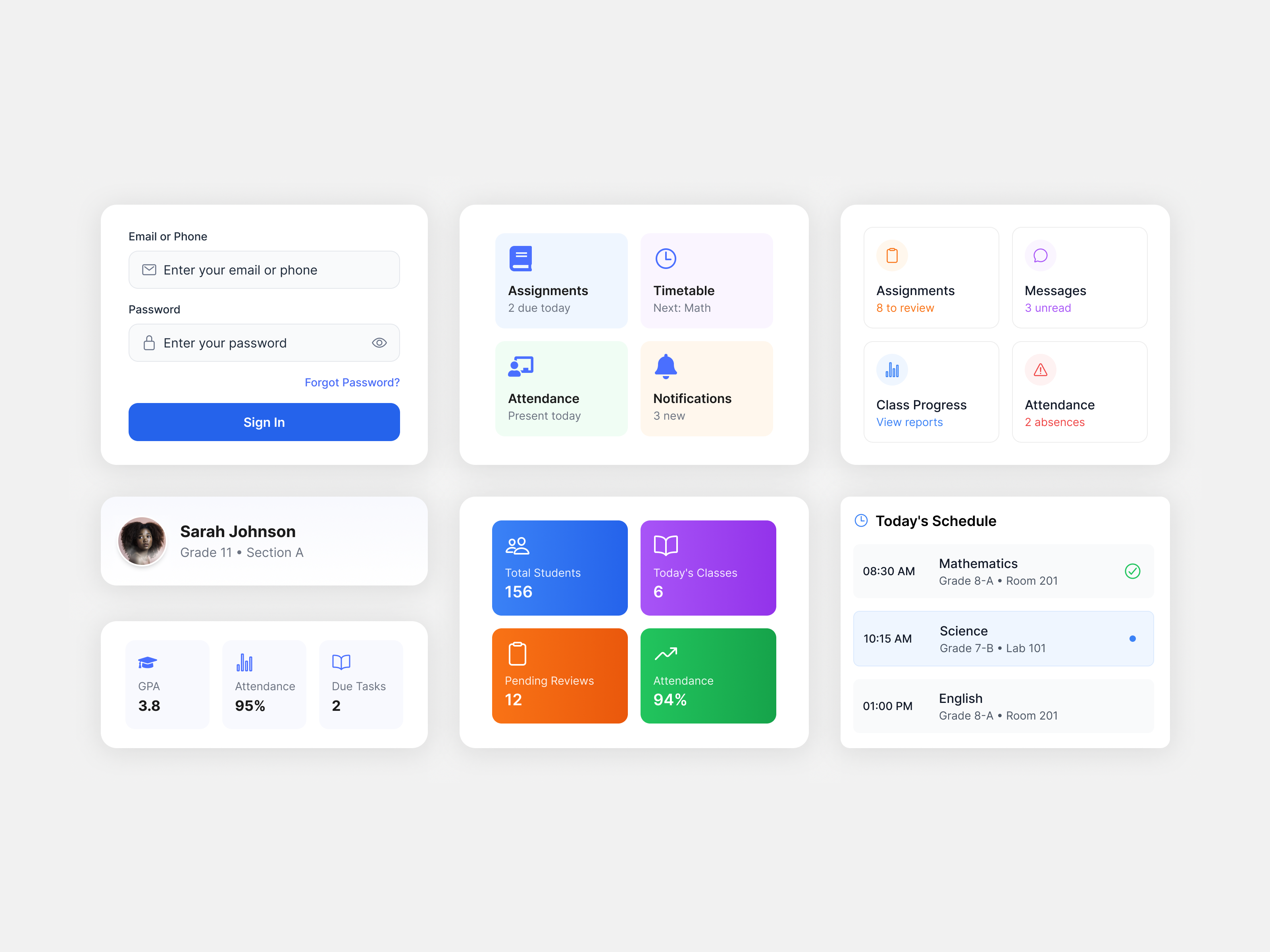 SmartEd – A Seamless School App by Kachaam Design Agency on Dribbble