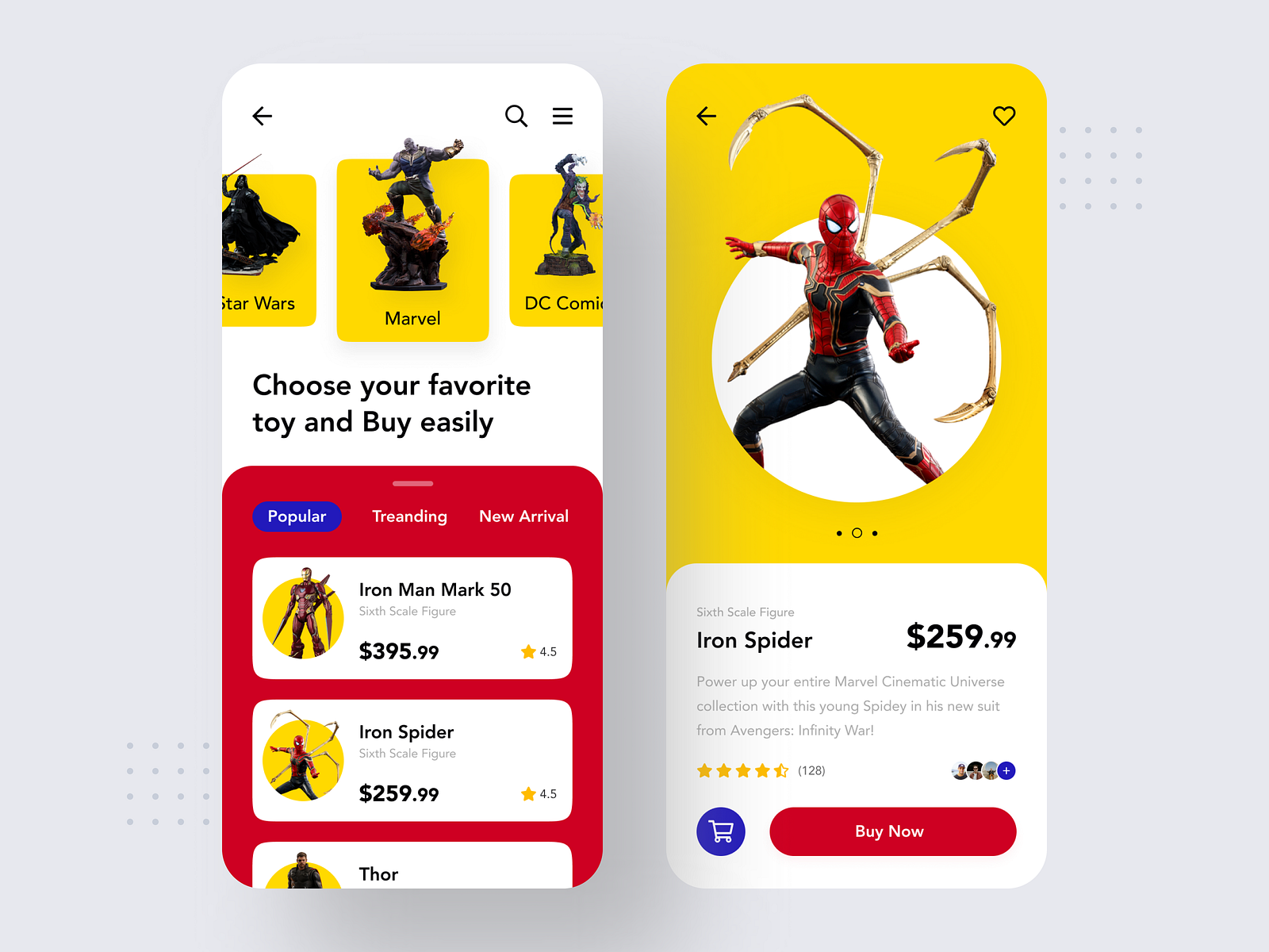 Action Figure Store App by MD Fatih Takey for Work Brainy on Dribbble